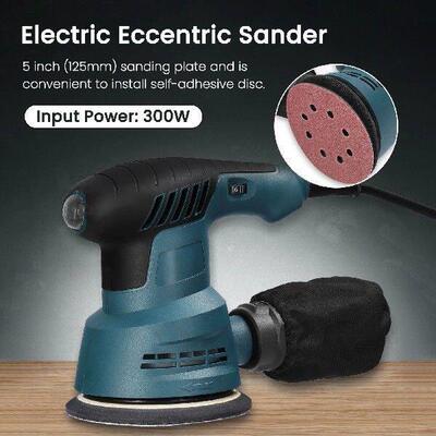300W Electric Eccentric Sander 5 Inch 125mm Sanding Plate