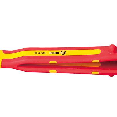 宝合(booher)双色绝缘针尖无齿镊子134mm0231135