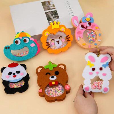 Kids DIY Art Craft Kits Handmade Cartoon Animal Fruit Astron
