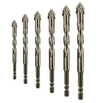 6PCS 4-Blade Saw Tooth Eccentric Drill Bit 4/5/6/8/10/12mm
