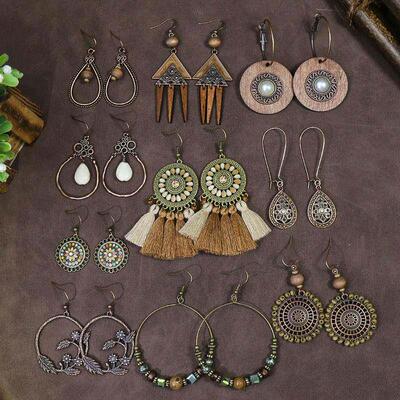 Vintage Ethnic Bohemian Drop Dangle Earrings For Women