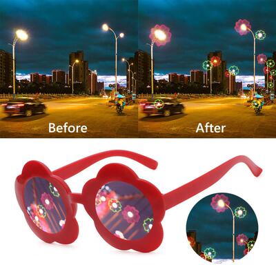 Love Heart Shaped Effects Glasses Watch The Lights Change to
