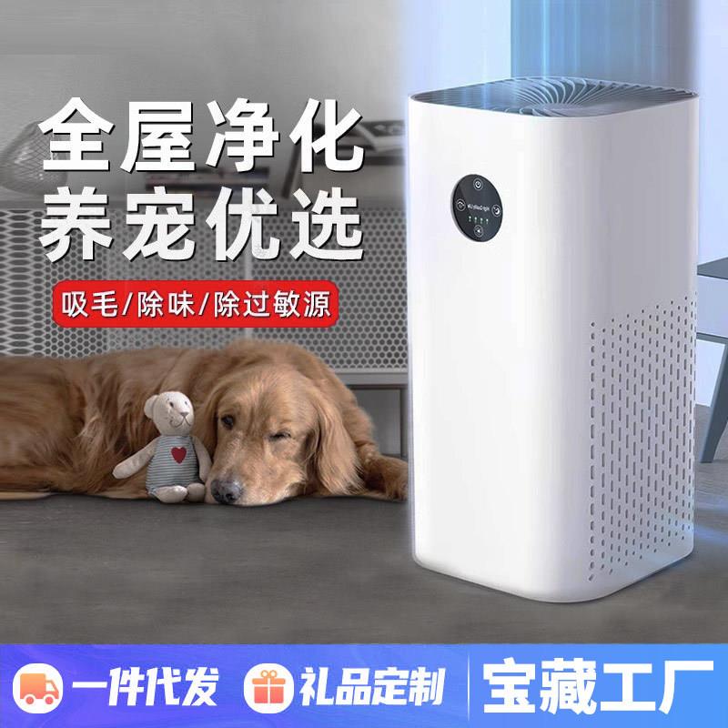 【严选】空气净化器家用负离子除宠物异味室内桌面空气净化器现货