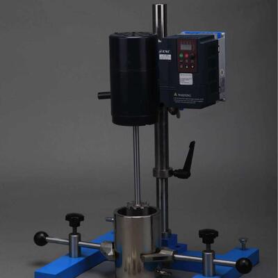 正品上海现代SFJ-400砂磨分散搅拌多用机750W实验室高速变频研磨
