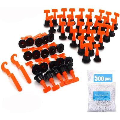 跨境 653pcs瓷砖找平器调平器铺瓷砖工具墙砖定位调节器 瓷砖工具