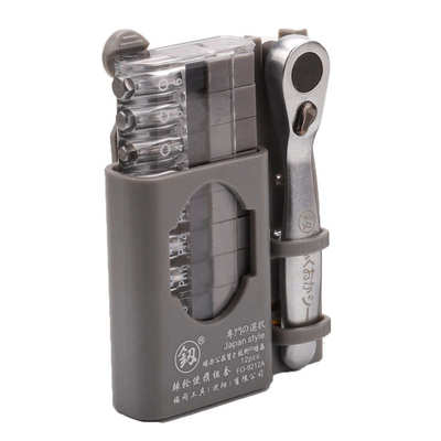 福冈工具螺丝刀套装10批头短柄90度直角正反棘轮扳手组合FO-9212A