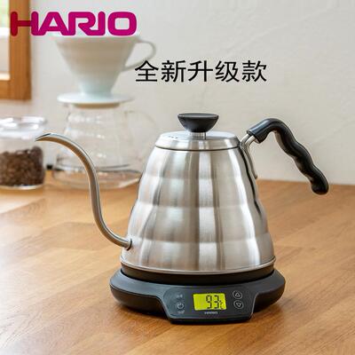 HARIO不锈钢细嘴手冲咖啡壶 升级款可温控电热壶EVT-80C