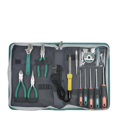 Pro`skit/宝工PK-2086G 实用电工工具组(13件组)家用维修组套工具