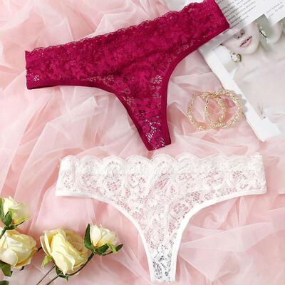 Ladies' triangular underwear, girls' lace thong