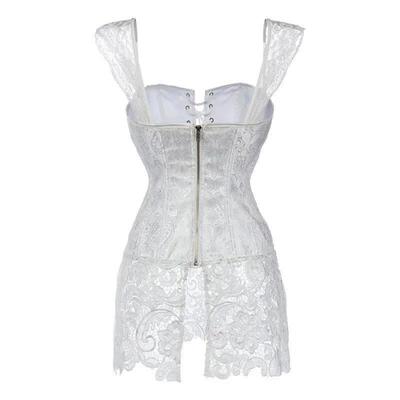White Corset Dress Women