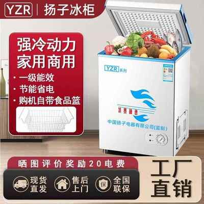 YZR扬子智能冰柜家用小型冷冻冷藏两用大型商用双门双温冷柜节能