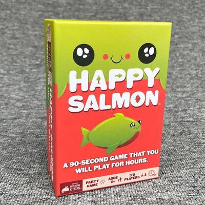 Exploding Kittens Card Game Happy Salmon Solitaire Family Fr