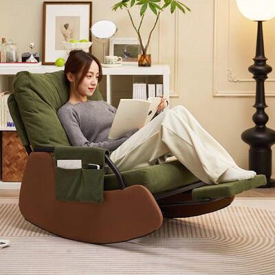 摇摇发椅大人休阳台摇椅单人沙客厅躺舒适卧室椅懒RDJ闲人椅可躺