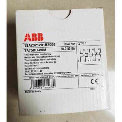 原装ABB热过载继电器 TA75DU-80M (60-80A)