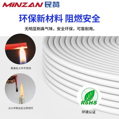 SAA澳标电线2/3芯纯铜软线国标平行线TPS白色扁平护套电缆线