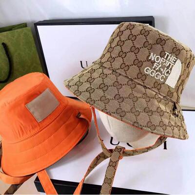 Embroidery G letters double-sided band fisherman hat women