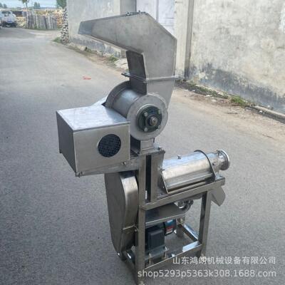 旋挤压新鲜水榨汁机螺 果梨饮刺汁压榨机 渣汁分离果ZPA原汁机