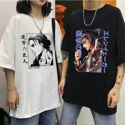 Y2k Japanese Anime Attack on Titan T Shirt Shingeki No Kyoji