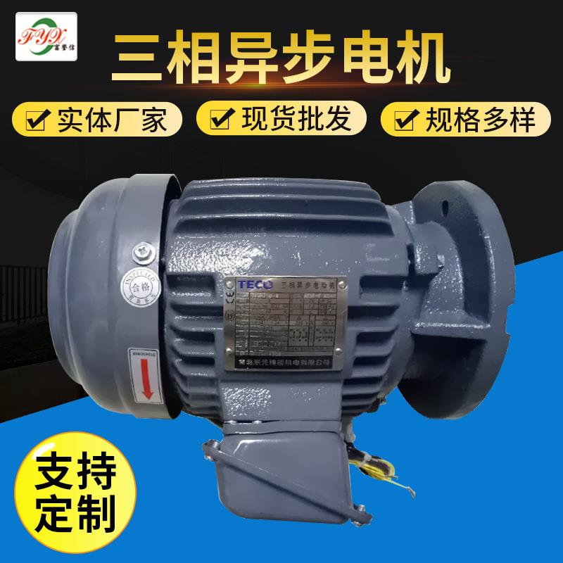 台湾东元三相异步电机 0.37KW刹车电机 TECO马达振动电机东元电机