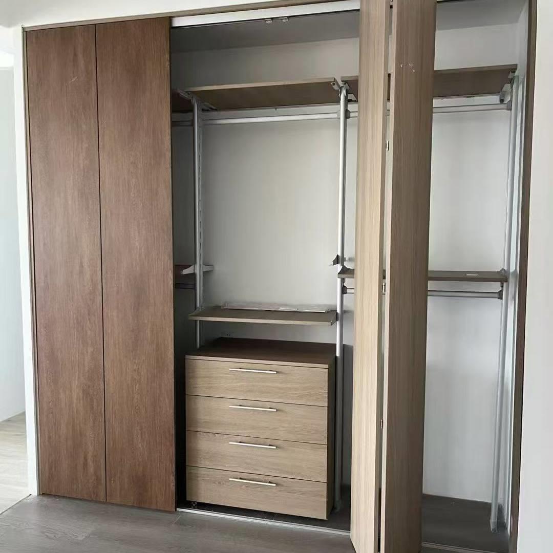 铝合金衣柜家用卧室铝型材框架定制简易组装衣橱金属框架衣帽间AI