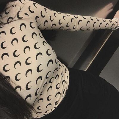 Feminine Clothes Sexy Top Women Long Sleeve Top Graphic Tee