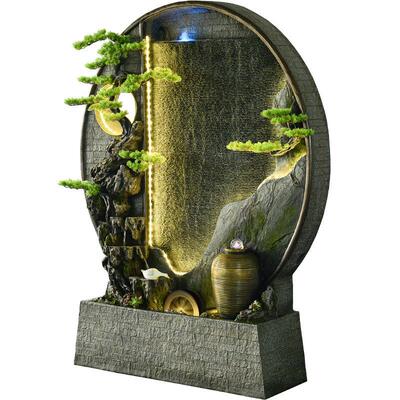 新中水幕墙水摆件屏风内式造景室喷WTP泉装饰品喷流泉