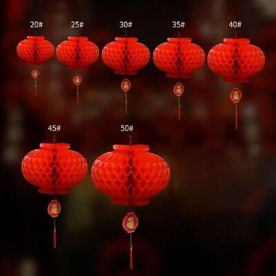 10 Pieces Good Fortune Red Paper Lanterns Festival