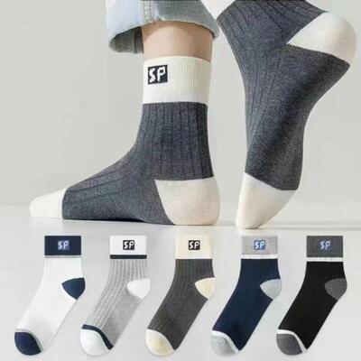 4Pairs Socks For Men Women cotton black 袜子男summer white