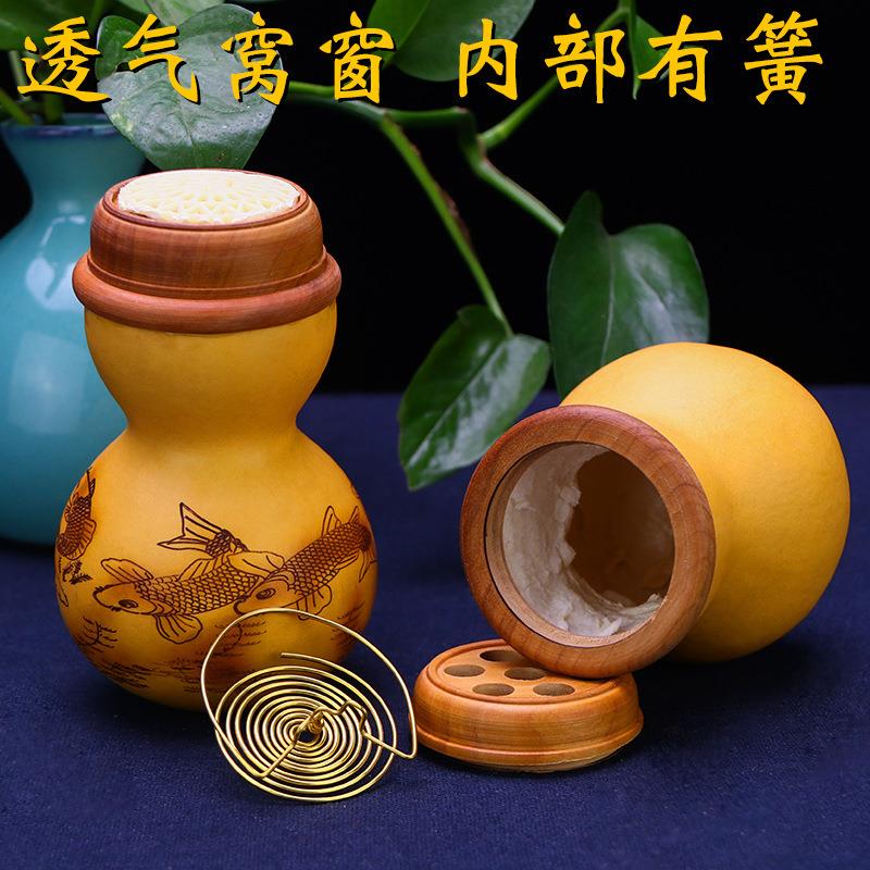 蝈蝈笼子葫芦纯手工实木鸣虫大蛐蛐叫罐虫具过冬竹蛉筒经典款