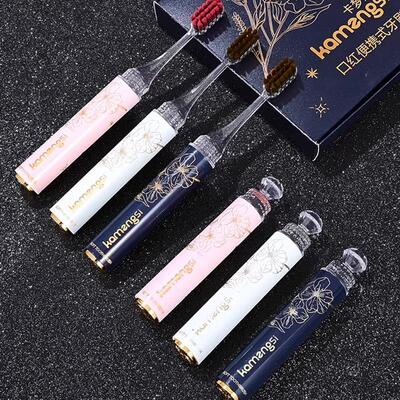 New luxury lipstick-style soft bristle toothbrush for women,