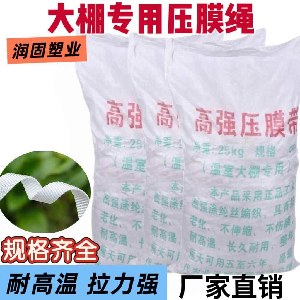温室大棚压膜带高强度压膜线白涤纶压膜绳大棚蔬菜专用压膜带