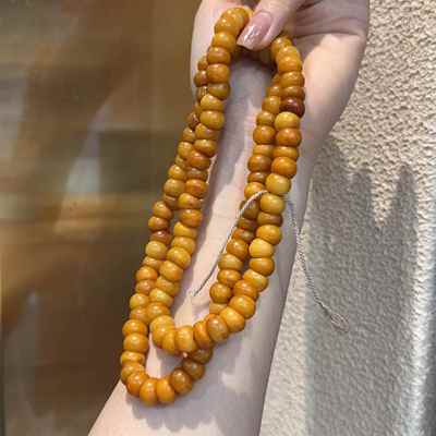 牛骨蒜瓣大肠珠10mm文玩手串散珠斜切珠隔珠手持配饰可盘玩