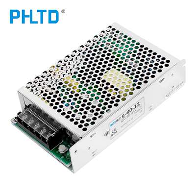 源头工厂跨境 鹏汉开关电源盒S-60W-12V5A变压器220V转12V直流DC