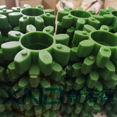GR38绿色高硬度聚氨酯梅花弹性体/XND-GR38-64SHD型梅花弹性垫厂