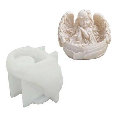 Girl Wing Sculpture Silicone Molds for Epoxy Resin,
