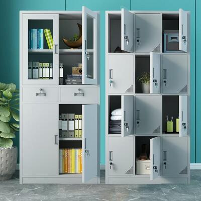 成都办公料文件柜铁皮柜加厚档案书柜五节柜资柜柜带钢锁制凭ODL