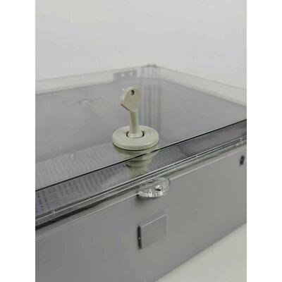 雨带明装箱防水工程塑料户外塑料配电基业箱室外防箱电锁abs防水