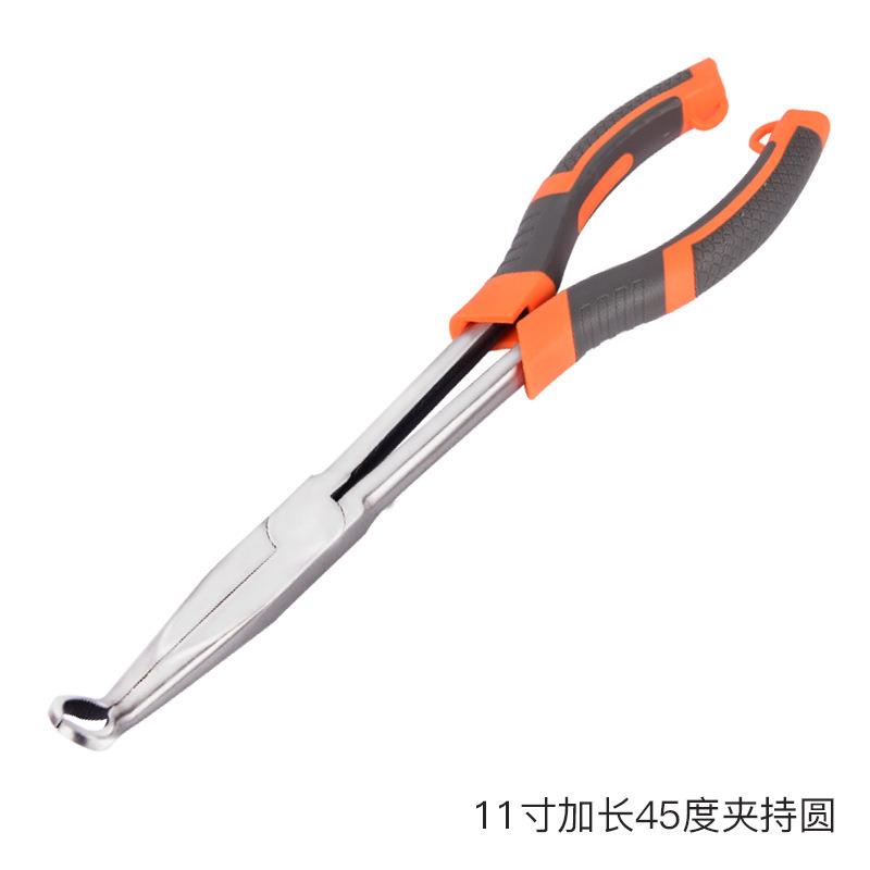 厂家直销阳牌工业级加长嘴尖省钳力钓鱼钳1金1寸11寸加长加长尖嘴