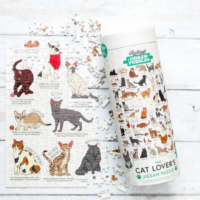 英国Ridley's 猫咪狗狗拼图 宠物美食咖啡爱好者益智解压玩具礼物