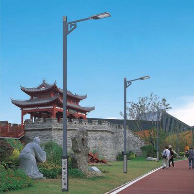 led路灯6米户外市政道路照明高杆灯新农村市电单臂太阳能照明灯