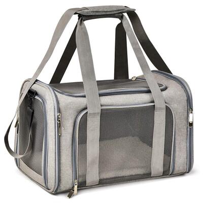 Carrier for Cat Pet Soft Transport Bag Foldable Dog Backpack