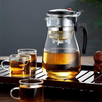 Tea Pots Heat Resistant Glass Tea Pot Tea Infuser Chinese Ku
