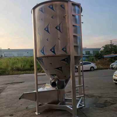 东莞厂家1吨不锈立式搅拌机料塑钢颗粒立式搅LK-L1000拌不锈钢搅