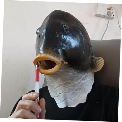 Realistic Fish Mask Latex Masks Animal Head Mask Halloween
