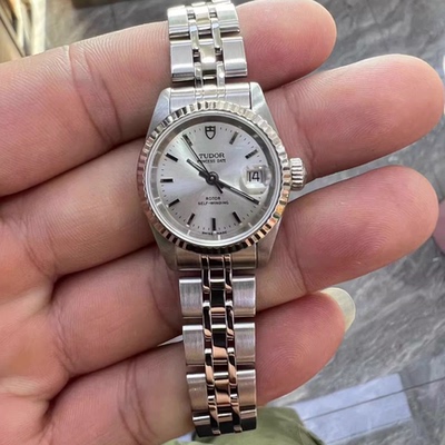 经典款9.8新 帝舵公主系列精钢18K白金圈自动机械25MM女表92414