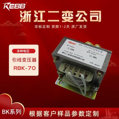 浙江二变公司变压器 RBK-70VA 220V 出 26V 引线
