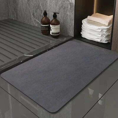 Diatomite Bath Mat Non-slip Bathroom Rug Super Absorbent Bat