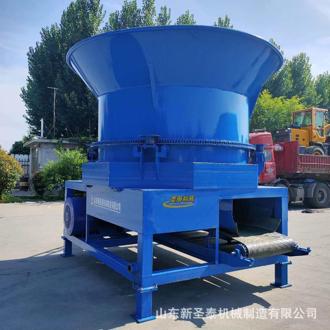 圆盘式秸秆碎9FL-200机效果铲圆车进破料动盘秸秆粉碎机草捆自粉