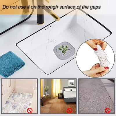 Hair Drain Catcher Square Drain Cover Silicone Hair Stopper