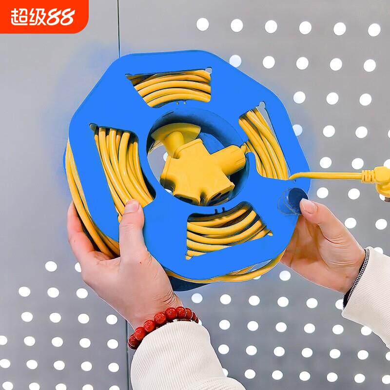 便携式卷线盘电线收纳空盘绕线绳电缆户外出行房车收线线盘收卷器